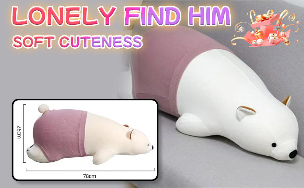 Discreet Polar Bear Pillow Remote Control Sex Machine Dildo
